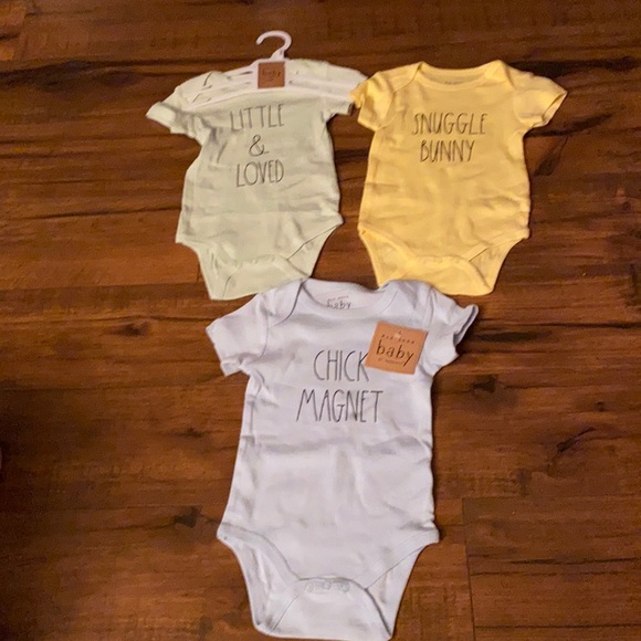 Rae Dunn | One Pieces | Rae Dunn Baby Pastel Onesies Easter Set | Poshmark